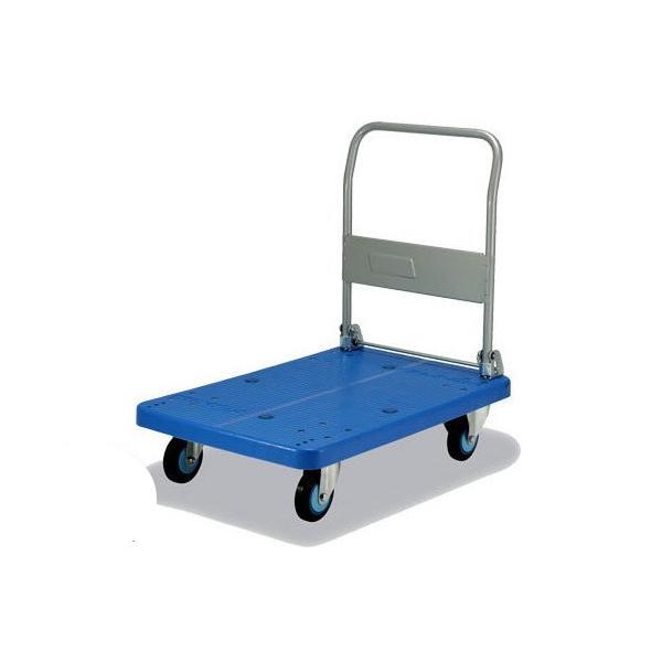 軽く、お手軽なプラスチック台車（標準キャスター）荷台本体がプラスチック製で軽い台車です。車載、持ち運びに最適です。最も販売量が多い台車です。お手軽な価格で購入できます。  POINT    プラスチックでも丈夫だから安心荷台はプラスチック製...