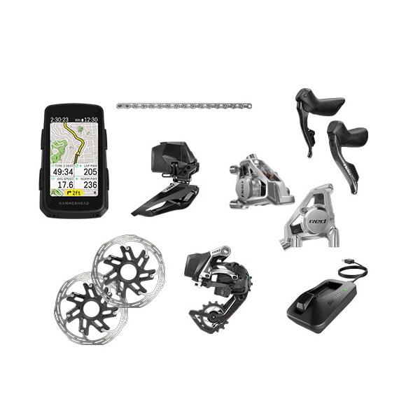 【商品詳細】■セット内容・Red AXS HRD Shift/Brake Lever(レバー/キャリパーは接続済み)・Red AXS HRD Brake Caliper・Red AXS Front Derailleur・Red AXS Re...