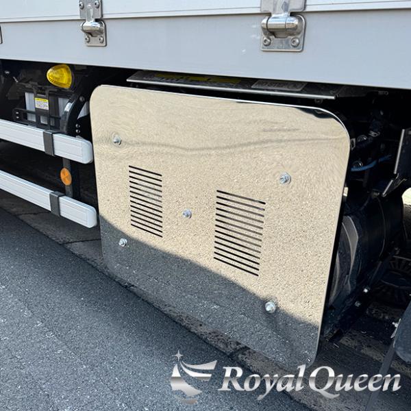 いすゞ 23ファイブスターギガ(R5.9〜) マフラーカバー ステンレス 鏡面 #1000【RQMC11I】トラック デコトラ ステンレス