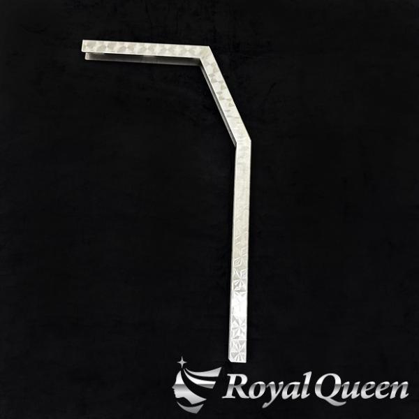 汎用 ステンレス サイドバンパーステーB 1本 ウロコ柄【RQSS4】　デコトラ　アートトラック