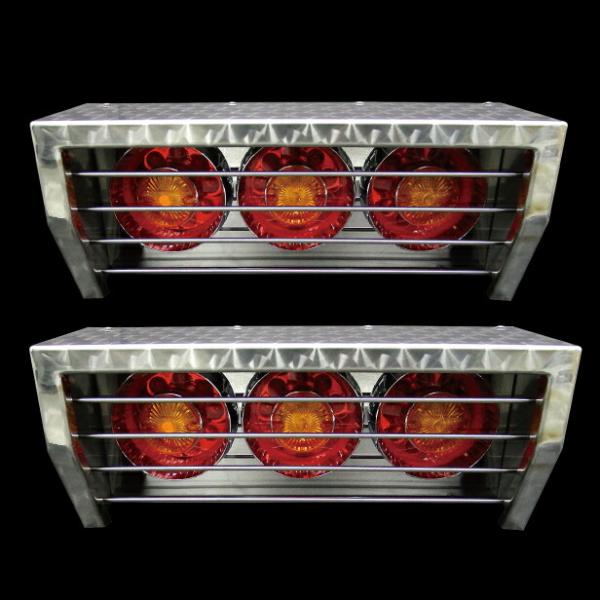 ステンレステールボックス 単品 ウロコ柄 type2 小型車用【RQTB4】トラック　デコトラ