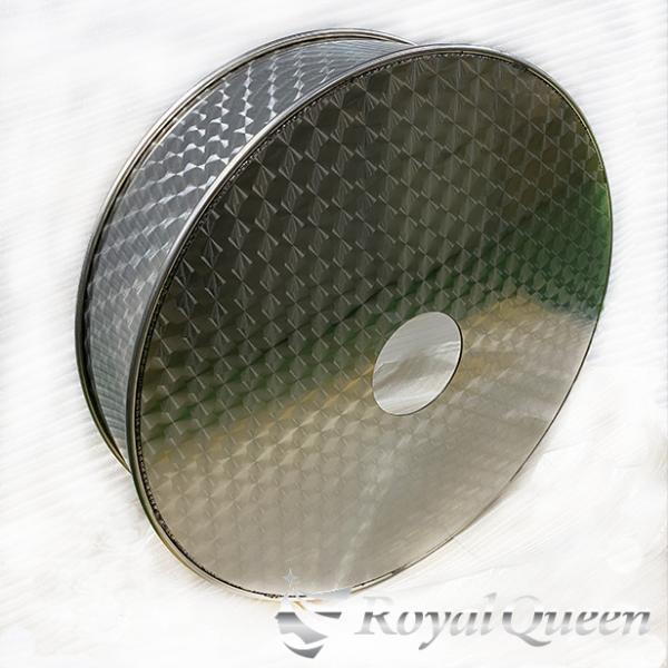 汎用 スペアタイヤカバー 小型 2t 740ｍｍ ウロコ柄【RQWC8】トラック　デコトラ　ステンレス　装飾