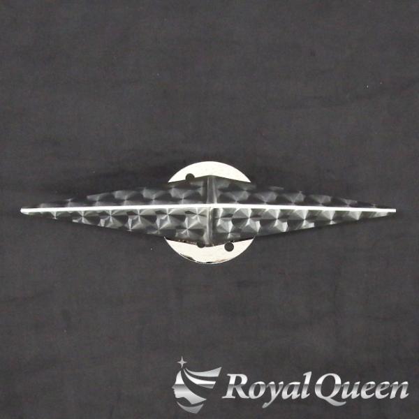 新型 一文字型 ホイールスピンナー ウロコ柄 19.5インチ 3穴4穴兼用【RQWS30】トラック　デコトラ