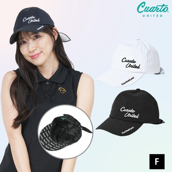 【発売日：2024年06月12日】後ろのリボンが可愛らしいレインキャップ。スマイルとロゴの立体プリントがポイントです。ゴルフ以外でも日常雨が降った日やアウトドアでも使いたいアイテム。裏はメッシュになっていて通気性も抜群。耐水圧10,000m...