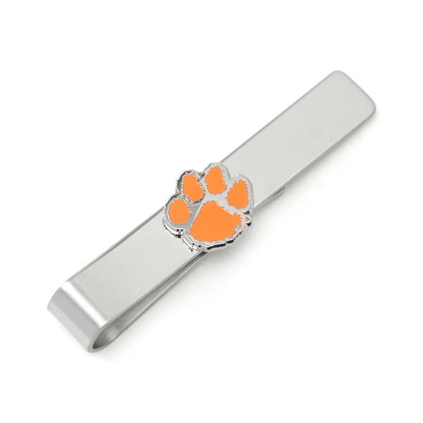 NCAA 全米大学体育協会 公式 チームロゴ ネクタイピン。クレムゾン タイガース Clemson Tigers。自分用、大切な人へのギフト・男性用プレゼントに最適。専用のケースに入れてお届けします。カラー: シルバー素材: 真鍮・ロジウム...