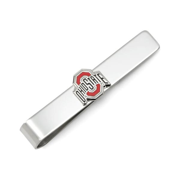 NCAA 全米大学体育協会 公式 チームロゴ ネクタイピン。オハイオステイト バックアイズ Ohio State Buckeyes。自分用、大切な人へのギフト・男性用プレゼントに最適。専用のケースに入れてお届けします。カラー: シルバー素材...