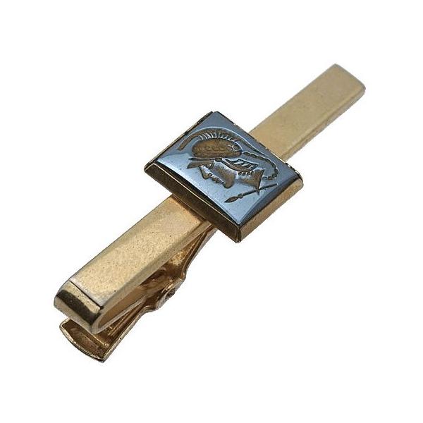 アンティーク　タイピン ゴールド 剣闘士 グラディエーター #598サイズ- 約4.0×1.0cm (フェイス部）表記 ANSON