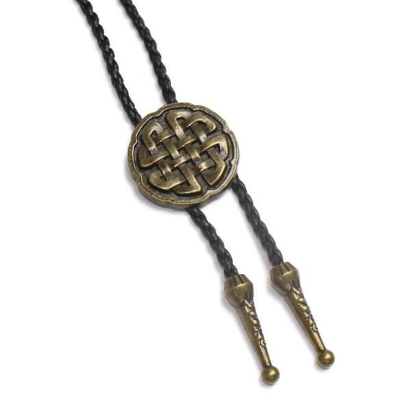 シャツのネクタイ代わりとして、またネックレスのようにしてご使用いただけるお洒落なループタイ。燻し金のコンチョが、ちょっとしたアクセントにピッタリ♪普段は勿論、ハローウィンやイベントの衣装に使うのもGood!!ループ＝全長約100cm飾り＝3...