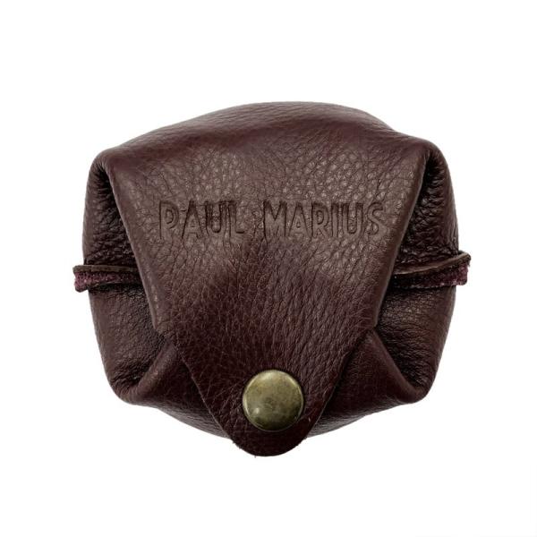 ■PAUL MARIUS　(フランス)　ポール・マリウス ESC-7-PRU材質：フルグレインバッファローレザー(水牛)サイズ：7 x 7 x 6 cm開閉スナップボタン裏地なしMade in India単品注文のみメール便発送が可能です。...