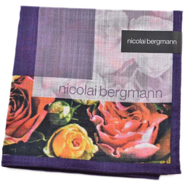 nicolai bergmannニコライ バーグマン （レディース）女性 婦人 大判ハンカチ 1枚日本製　綿100サイズ 約58×58 (cm)詳細は商品説明に記載こんな用途で・・・ ハンカチ ギフト セット ブランド ガーゼ はんかち ハ...
