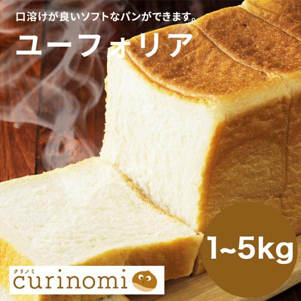 口溶けが良い、ソフトなパンができるパン用粉(強力粉)です。普通の食パンにはもちろん、フルーツサンド用の食パンやマリトッツォなどにも最適です。名称：ユーフォリア原材料：小麦賞味期限：製造日より6ヶ月保存方法：高温多湿、直射日光を避けて常温で保...
