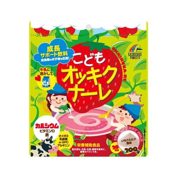 成長期のお子様を応援!カルシウムに加え、カルシウムサポート成分のビタミンDと、さらに鉄、オメガ3(n-3系)脂肪酸のDHA、乳酸菌、α-GPC、アルギニンを配合した、おいしいいちごミルク風味の成長サポート飲料です。成長期のお子様をはじめ、大...