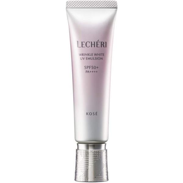 ●シワ改善+美白効果●クリーミィなタッチで1日中うるおい、ハリ、ツヤあふれる肌へ導く高機能日中用UV乳液。●心まで満たされるようなフレッシュフローラルの香り。●SPF50+／PA++++【販売名】ルシェリ リンクルホワイト UVエマルジョン