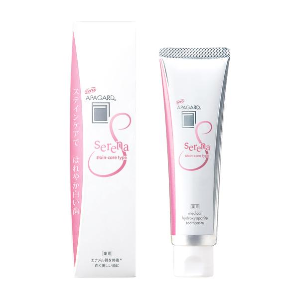 【商品詳細】●ステインケアタイプ。ステインケア成分をダブル配合*1●サンギ開発の有効成分「 薬用ハイドロキシアパタイト(mHAP)」を配合。●「薬用ハイドロキシアパタイト」は歯垢を吸着除去し、歯表面のエナメル質の目に見えないミクロの傷を修復...