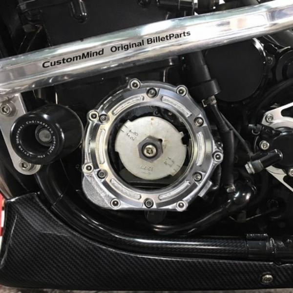 CustomMind(商標登録済み)オリジナルGPZ900R,ZRX1100/1200Rカワサキ水冷系エンジン用スケルトンパルサーカバーです。対応車種GPZ750R,GPZ900R,GPZ1100,ZZR1100C/D,ZRX1100/12...