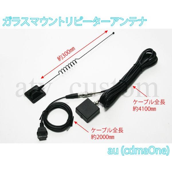 ■対応機種：au用(cdmaOne,CDMA1X,CDMA1XWIN対応)■取扱説明書が付属します。※スマートフォンには対応しておりません。■中心周波数　約800MHz■携帯電話を車内で使用する際に感度アップが期待できます。■電波状態が悪い...