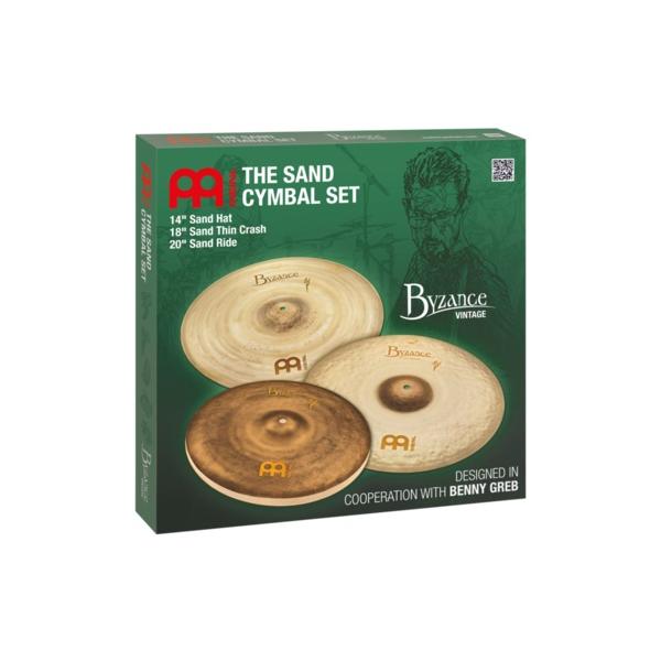 MEINL Byzance Vintage Sand Cymbal Set 14HH 18 20【セット内容】B14SAH [Benny Greb Signature Sand HiHat 14" pair] x1B18SATC [Benn...