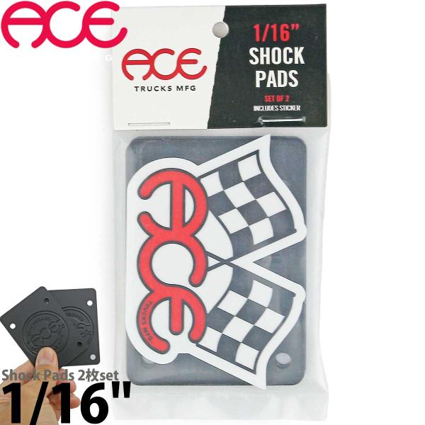 ■メーカーAceエース■モデルShock Pads 1/16"ショックパッド 16分の1インチ■カラーBlackブラック黒■適合モデル各ブランド、メーカーのトラック、デッキに装着可能■商品説明クルーザーや街乗り、初心者のスケボーで威力発揮す...