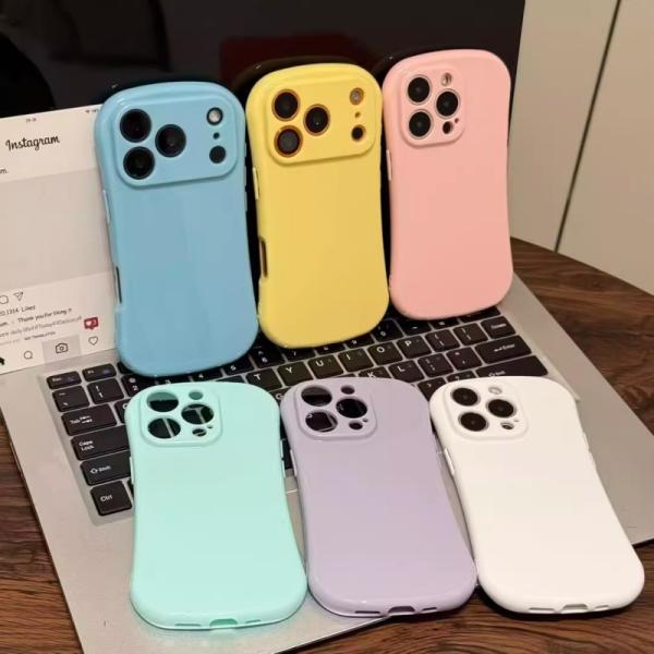 シンプル サボン型 6色展開 くすみカラーギフトプレゼント贈り物スマホケースiPhoneケース iPhone11 iPhone12 iPhone13 iPhone14 iPhone15 iPhone16 iPhone17