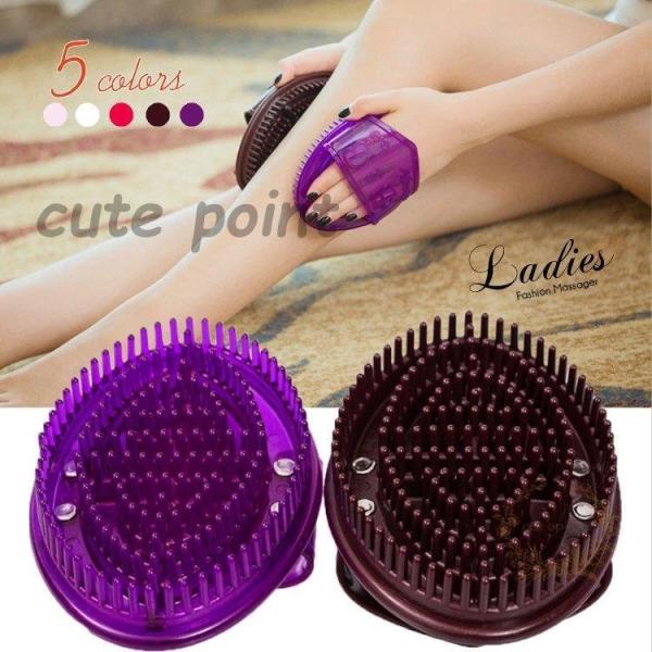 商品名手動 マッサージブラシ ボディマッサージ ツボ押し 経絡疎通 筋肉痛改善 多用途 使いやすい素材サイズ: 150*100*50mmカラー：ピンク/レッド/ホワイト/コーヒー/パープル説明: ラウンドエンドは、あなたの皮膚を損傷から保護...