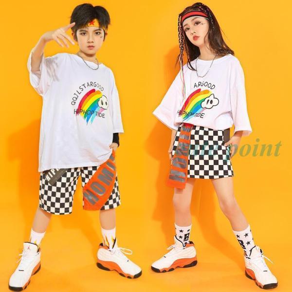 【発売日：2024年10月17日】ダンス服装 体操服 JAZZ DANCE tシャツ スウェット キッズチアリーダー hiphop ヒップホップ 女の子 ステージ衣装 ダンスウェア 子供 応援団 運動会 甲子園 チアガール衣装 舞台演出服　...