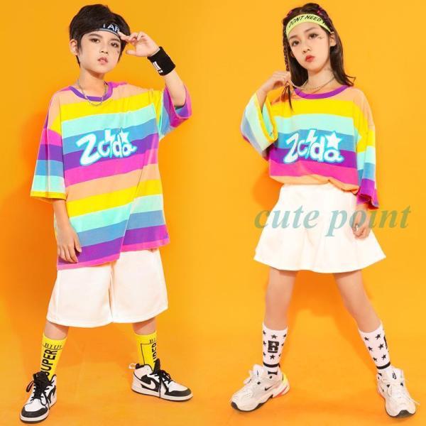 【発売日：2024年10月17日】ダンス服装 体操服 JAZZ DANCE tシャツ スウェット キッズチアリーダー hiphop ヒップホップ 女の子 ステージ衣装 ダンスウェア 子供 応援団 運動会 甲子園 チアガール衣装 舞台演出服　...