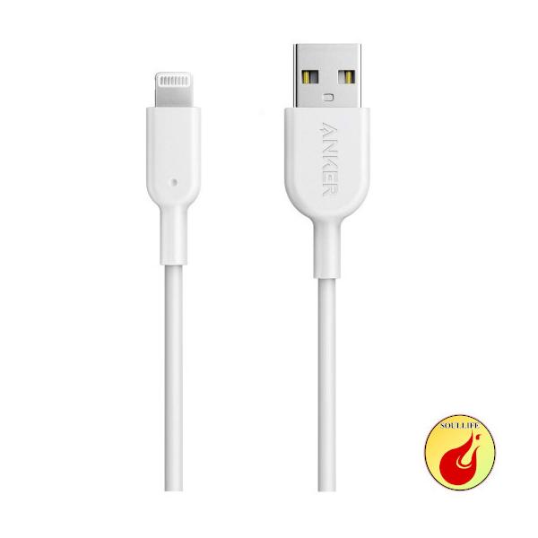 急速充電できて耐久性に優れたiPhone 充電ケーブル 【商品仕様】ブランド：Ankerカラー：ホワイトタイプ：ライトニングケーブルセット内容：Anker PowerLine II ライトニングケーブル(iPhone 充電ケーブル 0.9m...