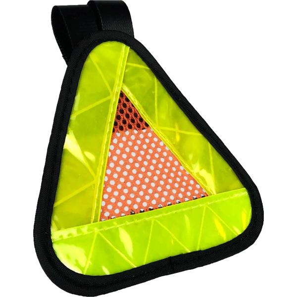 アールニーゴーマル(R250) おにぎりリフレクター ミニ イエロー/オレンジ　（サイズ：ミニ）サドルのレールやサドルバッグ、サイドバッグ、バックパックなどにぶら下げれば、後続車のライトに照らされ、自転車の存在を強烈アピールできます。ツーリ...