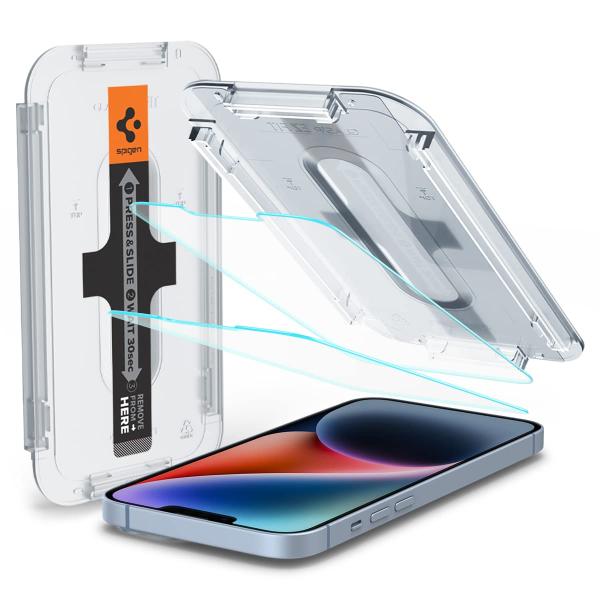 【商品名】Spigen EZ Fit ガラスフィルム iPhone 14 Plus iPhone 13 Pro Max 用 貼り付けキット付き フィルム 2枚入【対応機種 】iPhone 14 Plus / iPhone 13 Pro Ma...