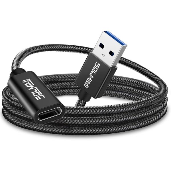 SOLMIMI 1.2M USB C to USB A 3.0 変換アダプター USB Type C to USB 3.0 変換アダプタ USB オーディオ変換ケーブル Type C (メス) to USB A (オス)オーディオ変換ケーブ...
