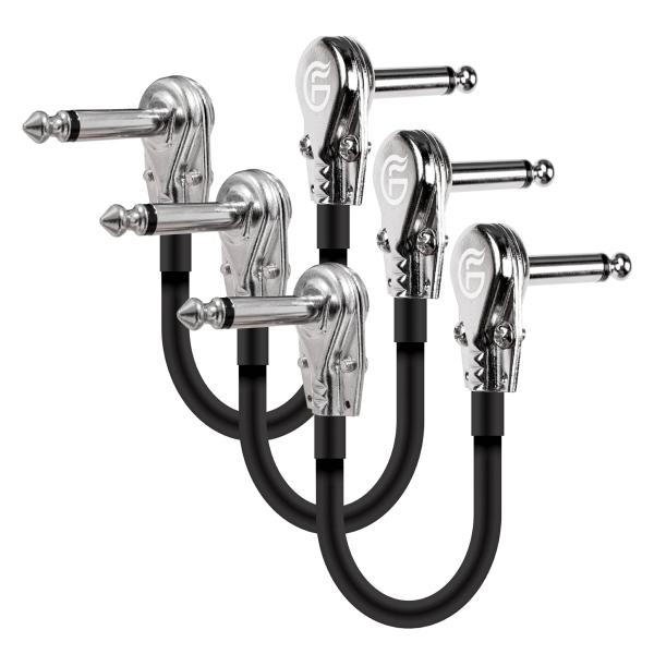 【商品名】GHOSTFIRE 15cm ギターパッチケーブル ギターエフェクター用 ノイズ低減 省スペース（3本）・このギターパッチケーブルはモールド製で、15cmの長さはギター/ベースエフェクターの接続に最適です。・このペダルケーブルは、...