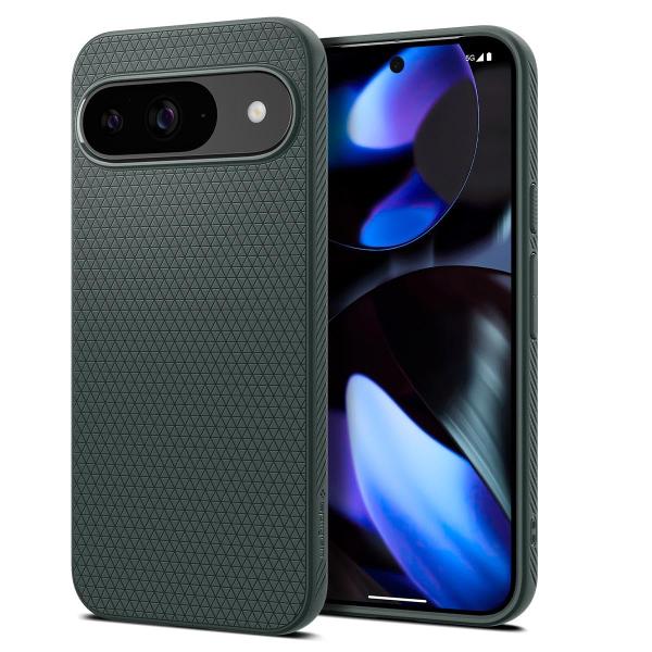 Spigen Pixel 9 / 9 Pro ケース 米軍MIL規格取得 カメラ保護 傷防止 衝撃吸収 リキッド・エアー  (アビス・グリーン)【Google専用】Googleとの提携により正確で確かな品質の商品を提供しています。誤差のない...