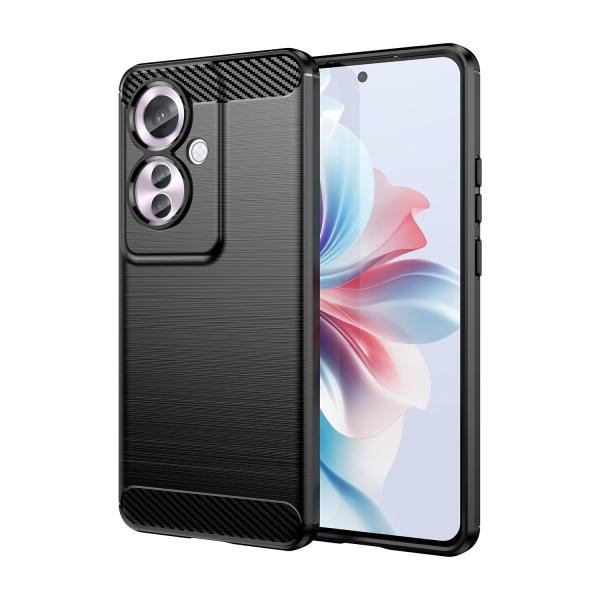 Gosento For OPPO Reno11 A ケース シリコン OPPO Reno 11A ケース 衝撃吸収 防指紋 OPPO Reno11 A カバー (ブラック)【対応機種】Oppo Reno 11A ケース スマートフォン専用保...