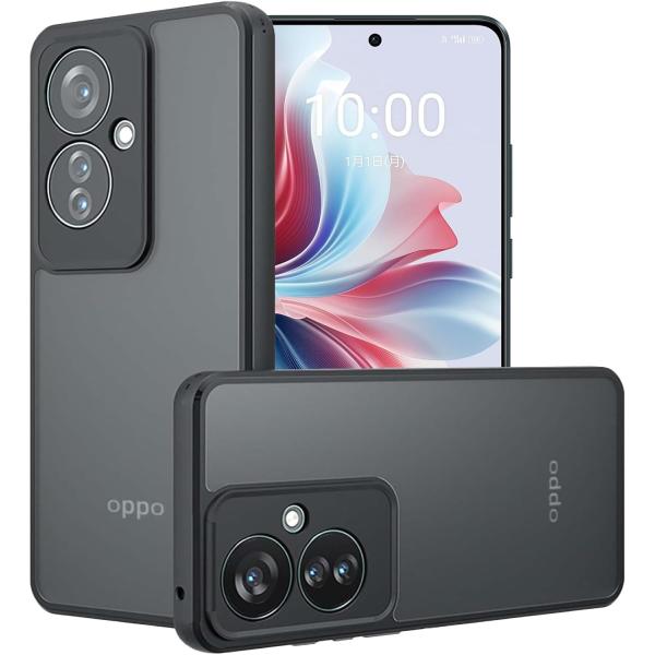 商品名：DEVEPLUS OPPO Reno11 A/Reno11 F 対応 ケース PC+TPU素材 滑り止め OPPO Reno 11A 用 カバー 傷防止 衝撃防止 落下防止 OPPO Reno 11A 対応 ケース(ブラック)ブラン...