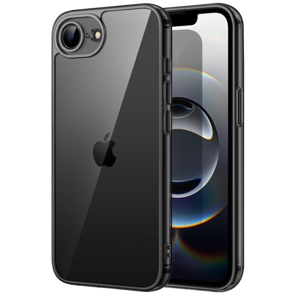【商品名】JETech iPhone 17e (2026) / iPhone 16e用 ケース 黄ばみなし 衝撃吸収 クリアバック 6.1インチ (ブラック)【互換性】iPhone 17e (2026) / iPhone 16e用に完璧にフ...