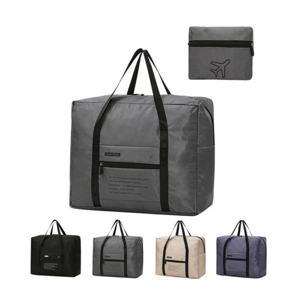 【商品名】Bombinate キャリーオンバッグ 折り畳み 機内持ち込み ボストンバッグ (グレー)【コンパクト収納＆大容量】 使用時は約45×35×19cmの大容量サイズで、2〜3日分の荷物がしっかり収納可能です。未使用時は約22×18×...