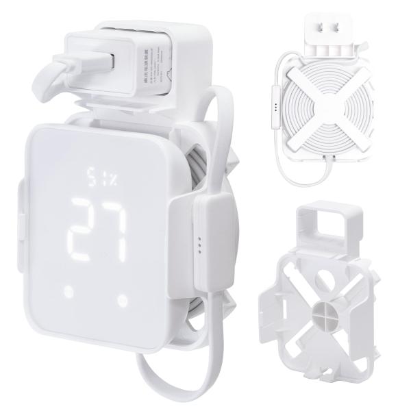 【商品名】BECEMURU 壁コンセントマウント SwitchBot Hub 2スイッチボット ハブ 2対応 壁掛けブラケット 壁掛けホルダー 簡単に取り付け 【対応機種】For SwitchBot Hub 2 スマートリモコン ハブ2 専...