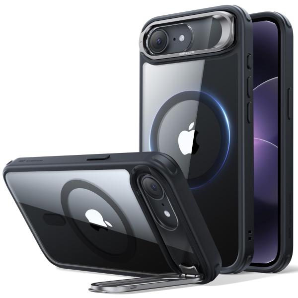 【商品名】ESR 対応 iPhone 17e ケース iPhone16e用 MagSafe 耐衝撃 Qi2.2適用 Classicシリーズ(クリア_ブラック)【4X軍用級保護！落下衝撃を徹底吸収】このiPhone 17e ケースは四隅に衝撃...