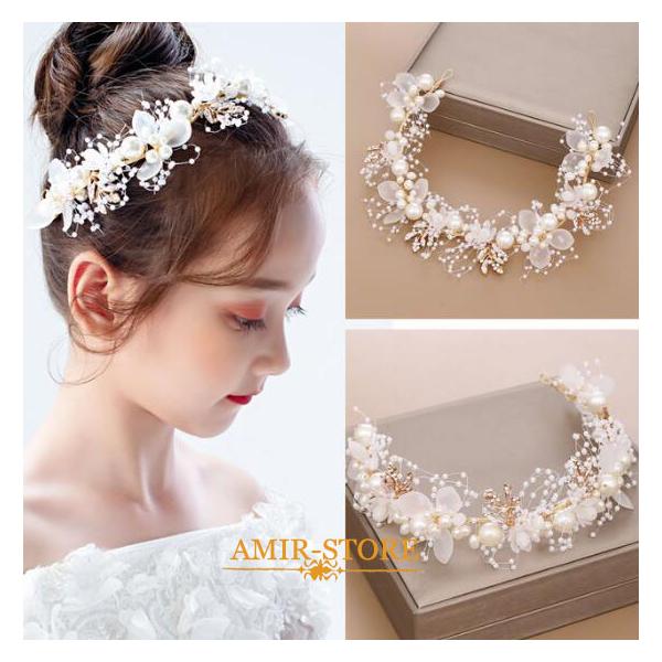 ※商品コード：bakami001※商品説明：子供 ヘアアクセサリー 結婚式 発表会　フラワークリップ 花 ヘッドドレス フォーマル 髪飾り ドレス小物 七五三 パーティー　フラワーガール エレガントなデザインは発表会、結婚式、パーティーと幅...