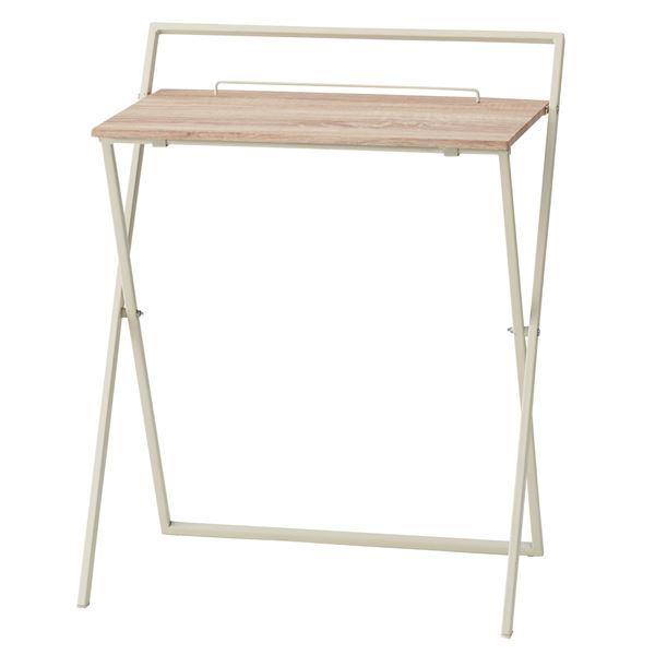 【商品名】 パソコンデスク ワークデスク 幅64cm ホワイト スチールフレーム 木目調 フォールディングデスク リビング 在宅ワーク ゲーム 【ジャンル・特徴】 パソコン デスク ワーク PC 学習 机 勉強 仕事 OA ゲーミングデスク...