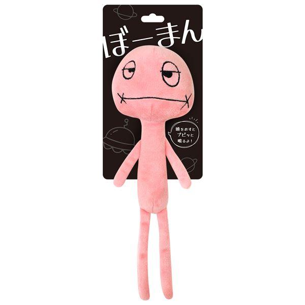 【商品名】 （まとめ）ぼーまん ムスット【×3セット】 (犬用玩具) 【ジャンル・特徴】 棒人間のぬいぐるみです。大きな頭を押すとプピッと鳴るよ！ [ BH-02 ]