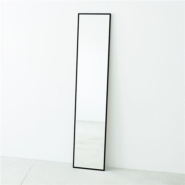 【商品名】 細枠ウォールミラー 幅32cm(ブラック/黒) 天然木 姿見鏡 スリム 高級感 木製 飛散防止加工 壁掛け 北欧風 玄関 トイレ 洗面 日本製 完成品 NK-6  【ジャンル・特徴】 ウォールミラー ウォール ミラー 鏡 姿見鏡...