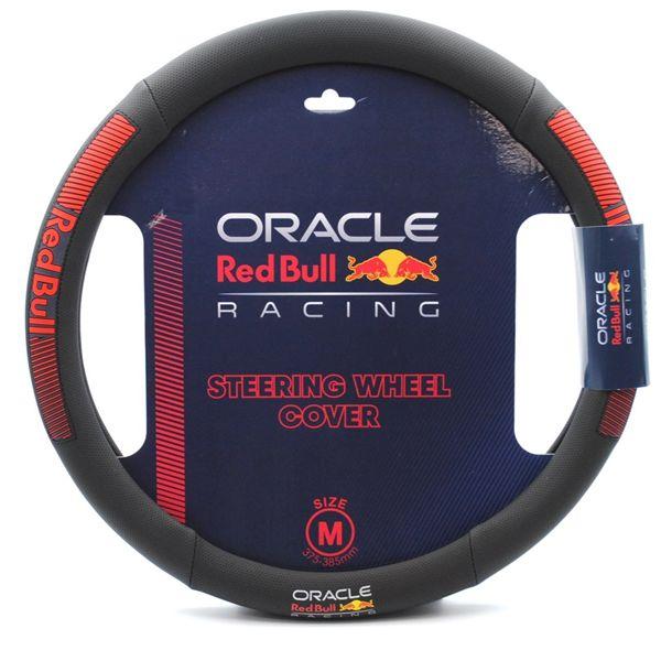 【商品名】 Oracle Red Bull Racing レッドブル ステアリングカバー Mサイズ ブラック×レッド SWC003M 【ジャンル・特徴】 F1スピリットをハンドルに「Oracle Red Bull Racing」公式 [ S...