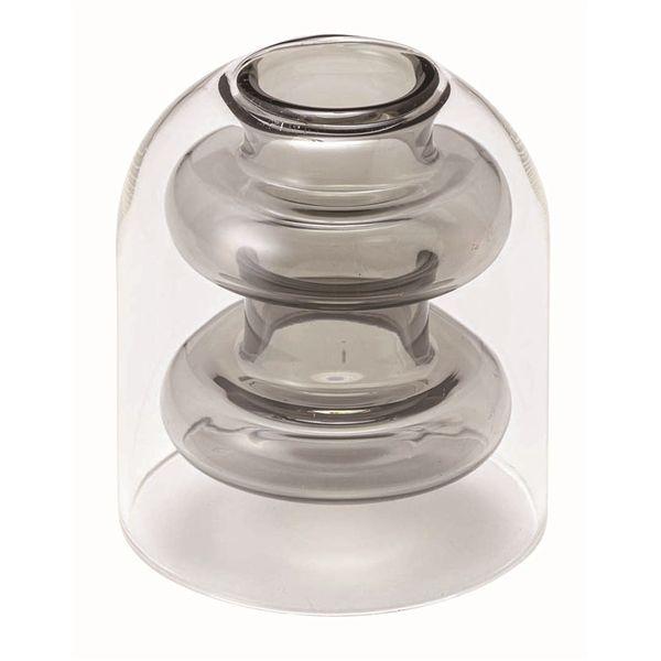 【商品名】 ガラスベース グレー （約W8×D8×H9cm） 完成品  [ GRS-24GY ]