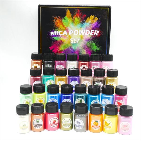 マイカパウダーは、エポキシアート、石鹸作り、ペイント、ネイル、カラー染料、粘土着色剤に使用でき、より創造的なアート作品を作成することもできます。
