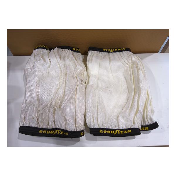 ◆メーカー名:GOODYEAR◆商品名:SnowSocks Superタイプ Lサイズ◆商品説明:車種：汎用品適合詳細：一部の電気自動車で使用されている特殊サイズのタイヤ不可商品内容：2本セットLサイズ素材：ポリエステル100%カラー：ホワ...