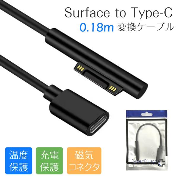 製品仕様ケーブル長：18cm重量：約20g梱包サイズ：約15.6 x 5.8 x 2.1cm製品保証：お届から3ヵ月(不良品のみ)対応機種：Microsoft Surface pro3/4/5/6/7、Surface Laptop1/2/3...