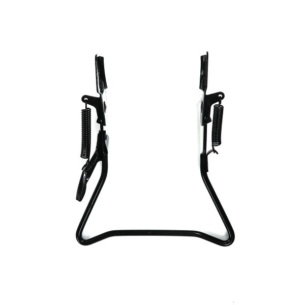 自転車用両立スタンド。●フレームエンド形状：正爪●ロック機能付き●適応車種：主に幼児車、折りたたみ車など※デザイン・仕様などは予告なく変更・改良することがありますので、予めご了承ください。サイズ:14-16兼用カラー:ブラック容量・重量:約...