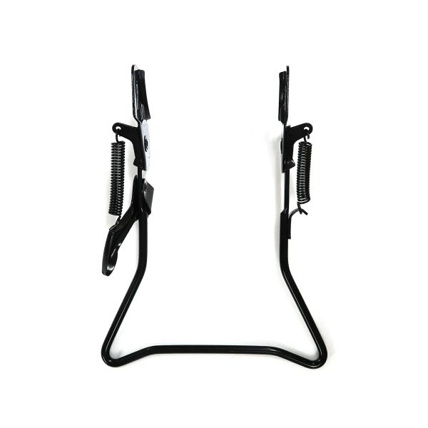 自転車用両立スタンドです。●フレームエンド形状：正爪●ロック機能付き●適応車種：主に幼児車、折りたたみ車など※デザイン・仕様などは予告なく変更・改良することがありますので、予めご了承ください。