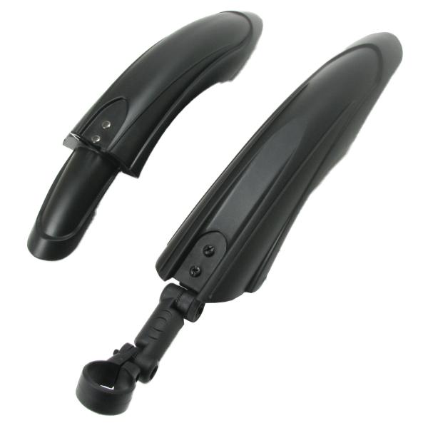 スタンダードなATB用フェンダー前後セット。〔取付け方法〕●フロント：フロントフォーク中心の貫通穴に取付け※貫通穴がない場合はフロントフェンダーを取付けできません。●リヤ：シートポスト取付け※25.4〜31.8mmのシートポストに対応対応車...